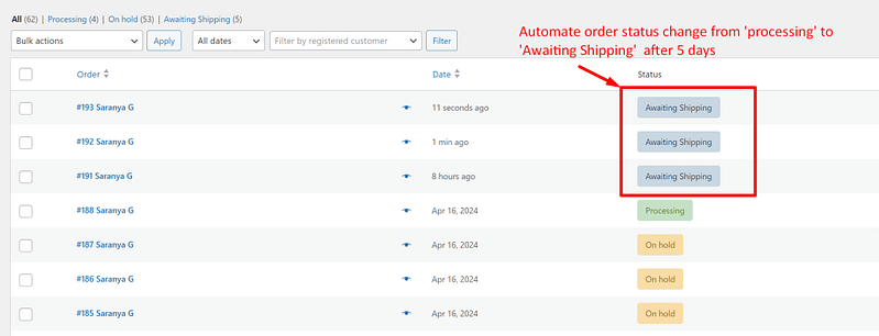 How to Automate WooCommerce Order Status Change after Specific Days ...