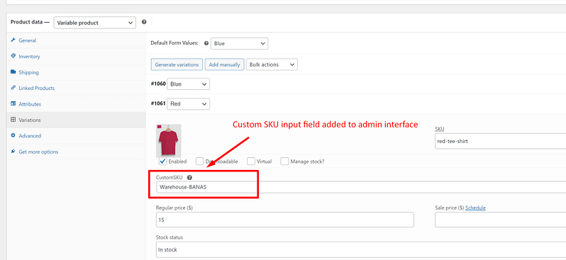 How To Add Custom Input Field In Woocommerce Admin For Product Variation Sku Field World Of Wp