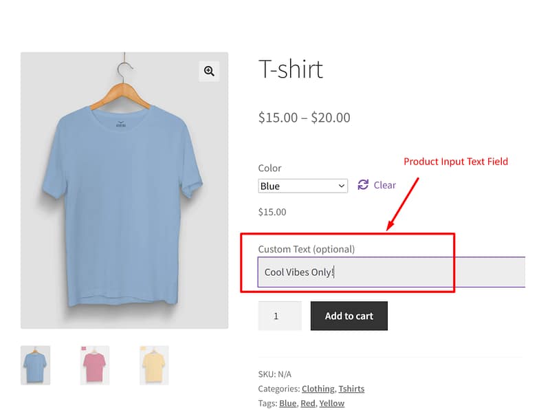 How To Customize The Woocommerce Product Page With A Product Input Text Field World Of Wp